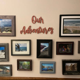 Our Adventures Wood Sign - Liz's Wood Designs – Liz Wengerd