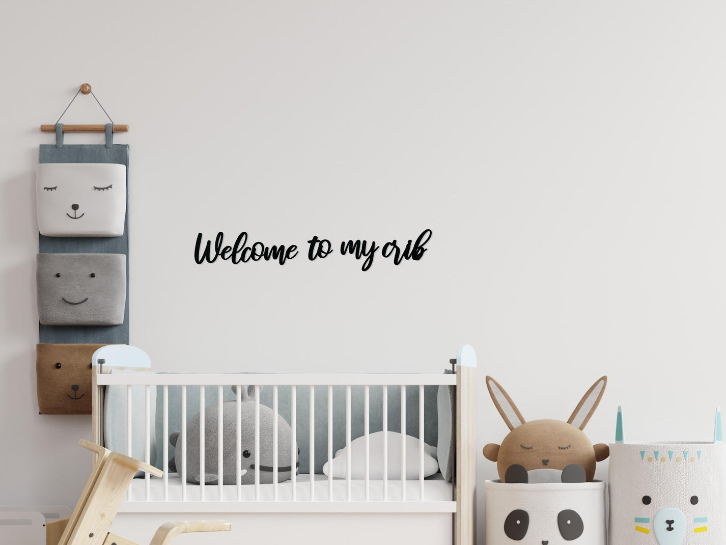 Welcome To My Crib Wooden Sign - Liz's Wood Designs – Liz Wengerd